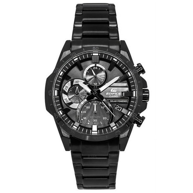 Casio Edifice Analog Chronograph Stainless Steel Solar Powered EQS ...
