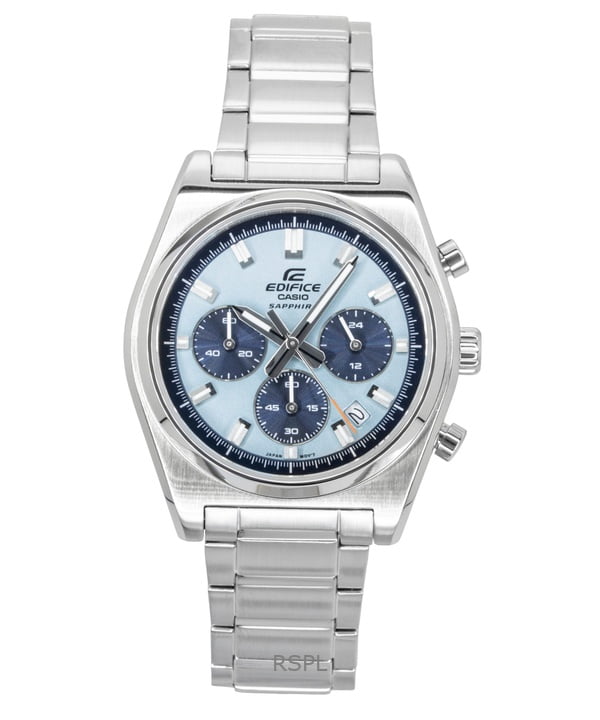 Casio Edifice Analog Standard Chronograph Stainless Steel Blue Dial ...