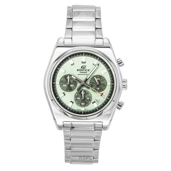 Casio Edifice Analog Standard Chronograph Stainless Steel Green Dial ...