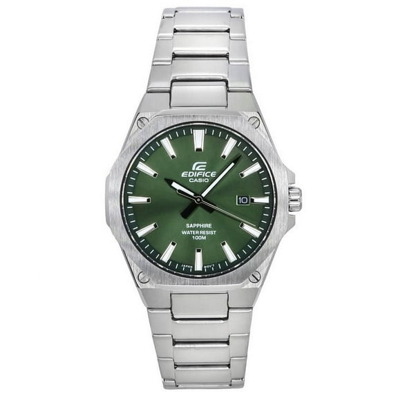 Casio Edifice Men's Watch - Sapphire Crystal, Stainless Steel, Green ...