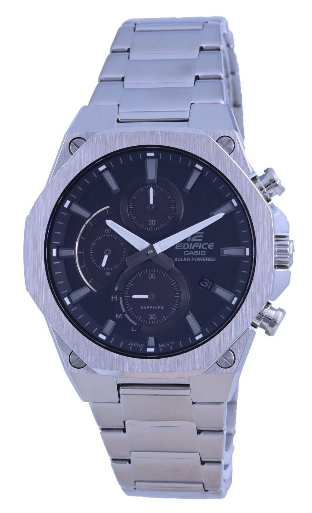 Casio Edifice Slim Line Chronograph Analog Solar EFS-S570D-1A EFSS570D ...