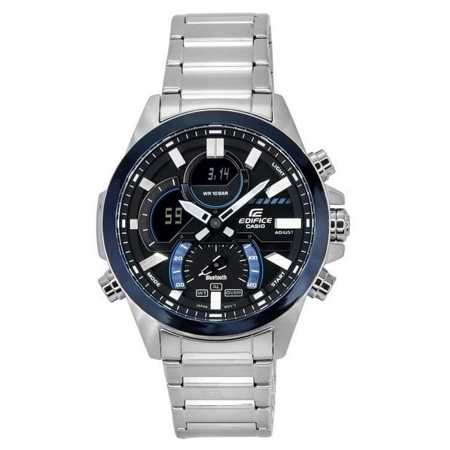 Casio Edifice Smartphone Link Analog Digital Grey Dial Quartz ECB-30DB-1A 100M Men's Watch ...