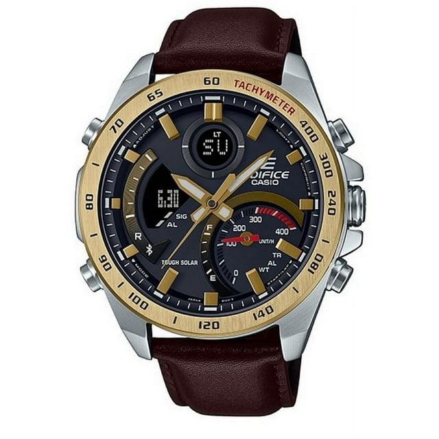 Casio Edifice Smartphone Link Analog Digital Tough Solar ECB-900GL-1A-var-LS11 100M Mens Watch ...