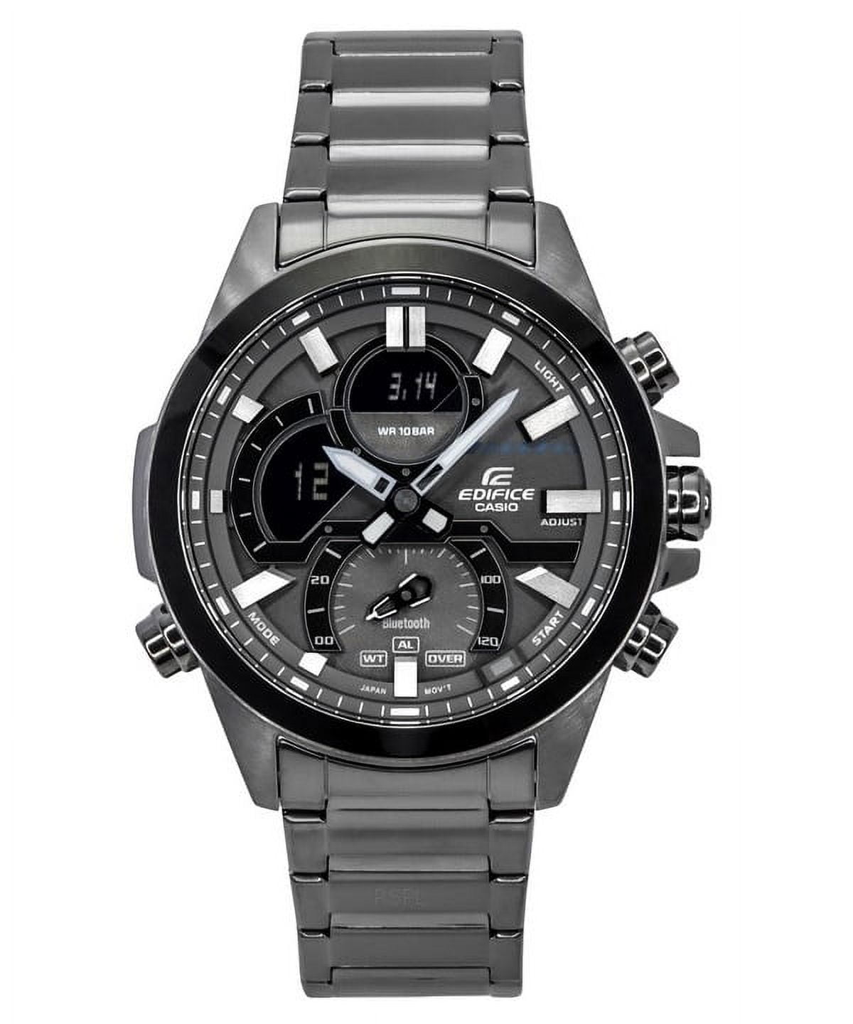 Casio Edifice Smartphone Link Model Bluetooth Analog Digital Grey Dial Quartz ECB-30DC-1B 100M ...