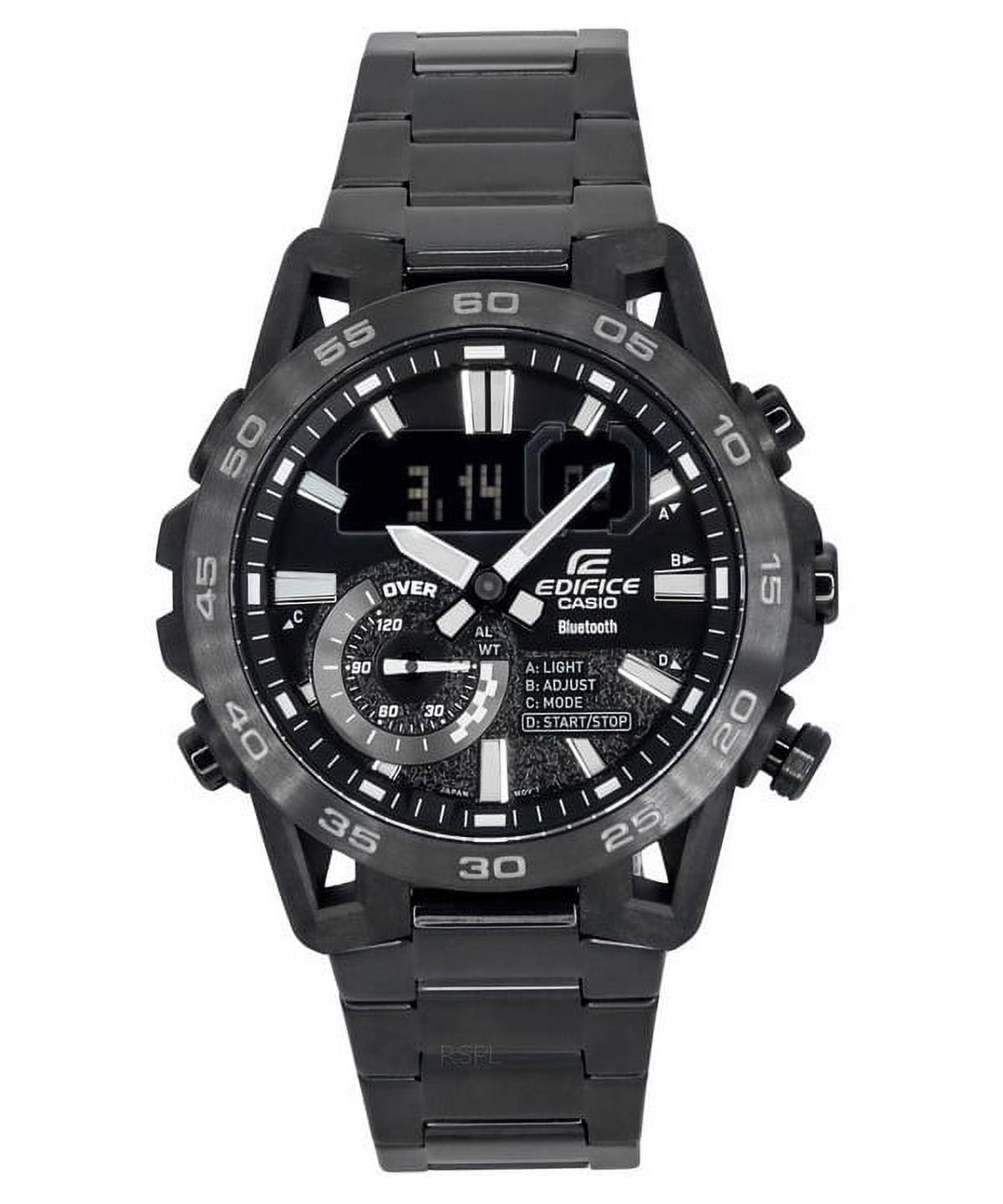 Casio Edifice Sospensione Smartphone Link Bluetooth Analog Digital Black Dial Quartz ECB-40BK-1A ...