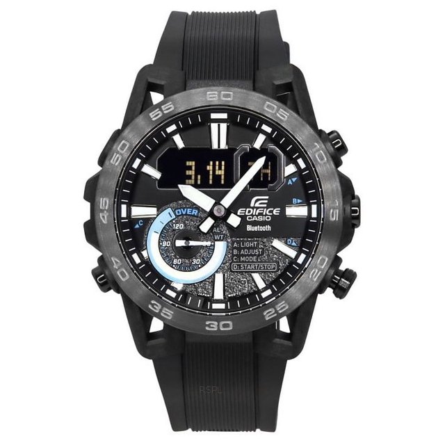 Casio Edifice Sospensione Smartphone Link Bluetooth Analog Digital Black Dial Quartz ECB-40PB-1A ...