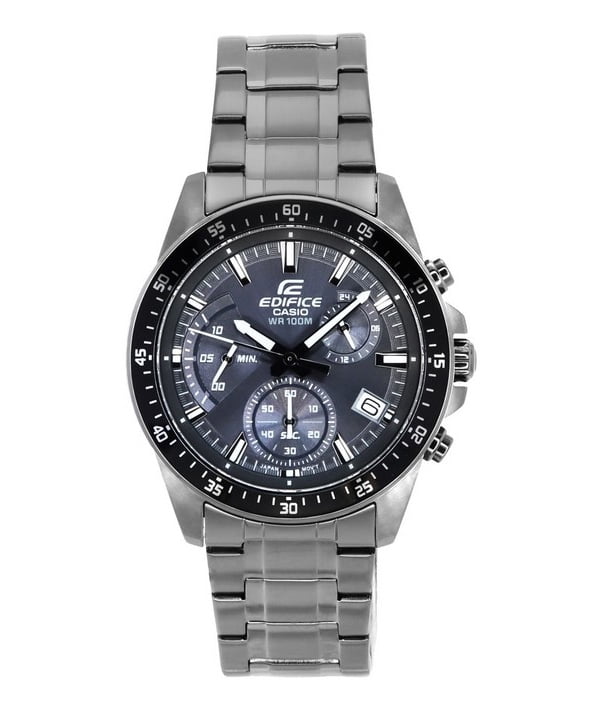 Casio Edifice Standard Analog Chronograph Black Dial Quartz EFV-540DC ...