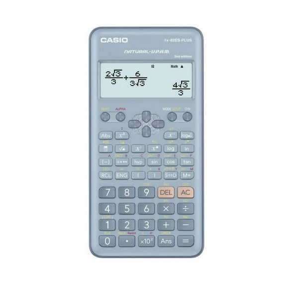Casio FX-82ES Plus Blue 2nd Gen Non-Programmable Scientific Calculator ...