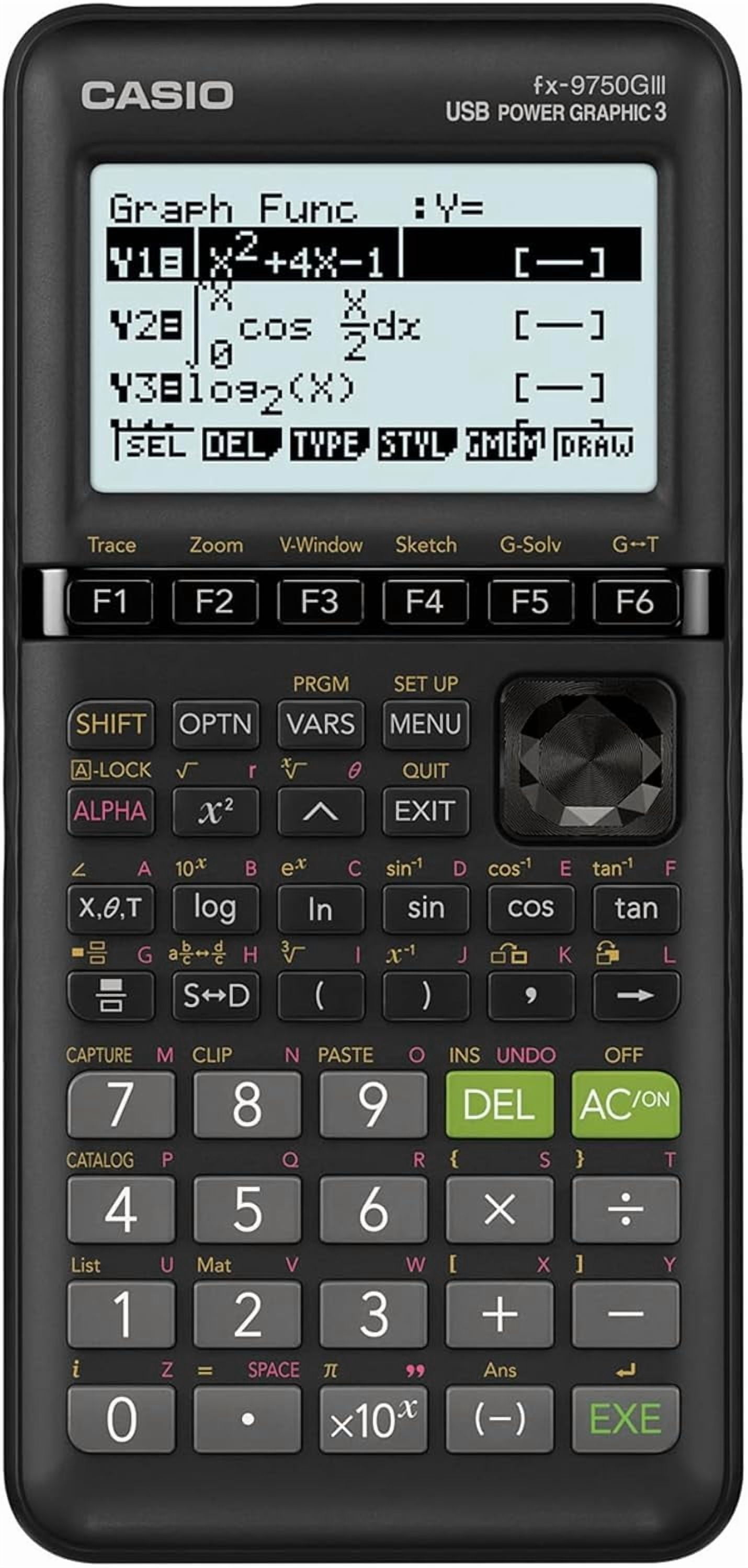Casio FX-9750Glll Standard Graphing Calculator, Python and Natural Text ...