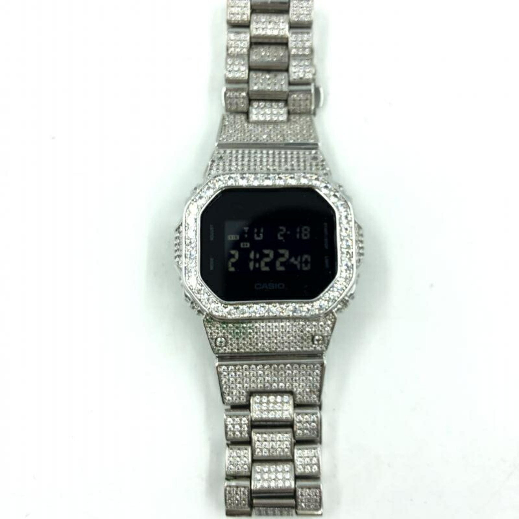 Pre-Owned Casio G-SHOCK DW-5600BB CZ Diamond Full Custom (Good ...