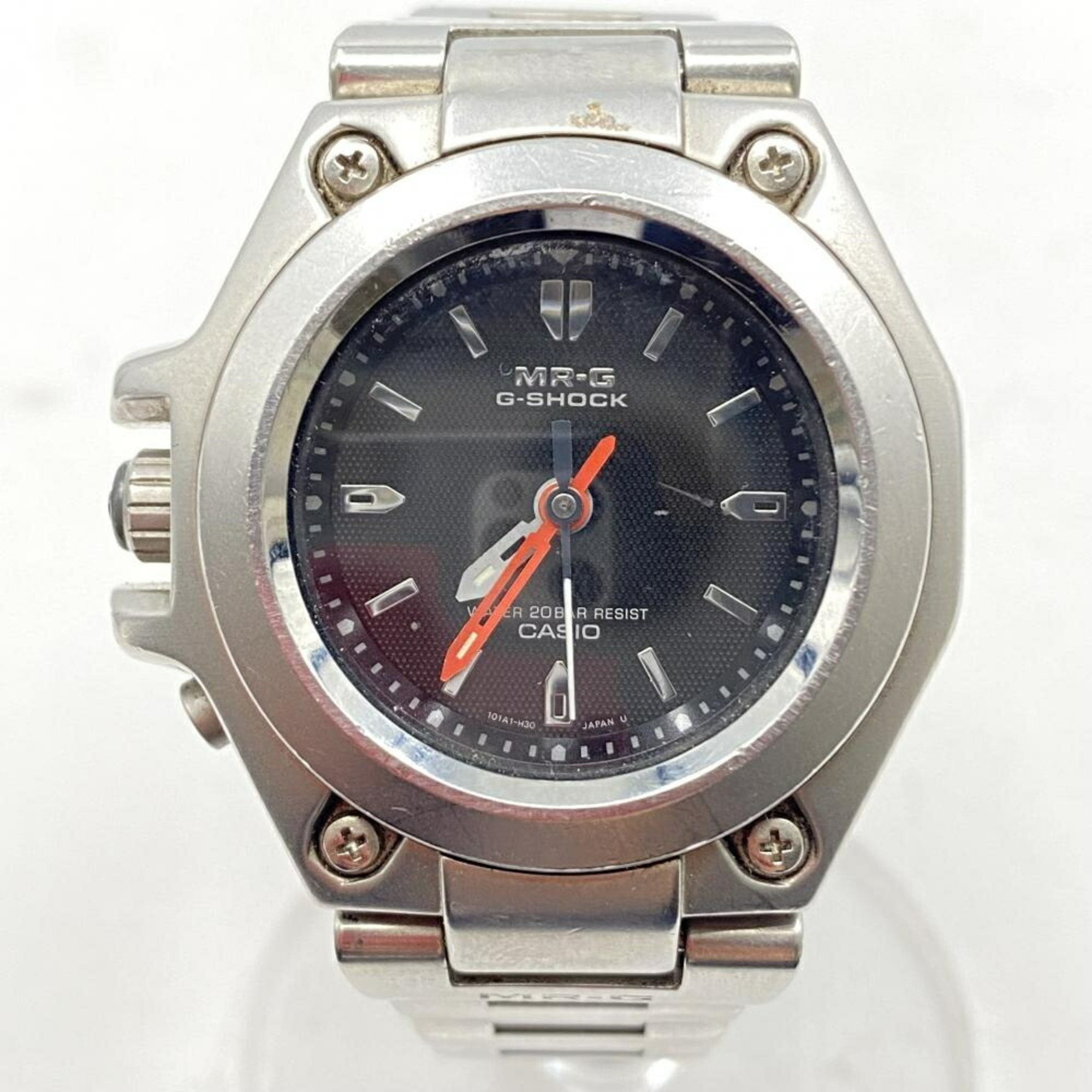 Pre-Owned Casio G-SHOCK MRG-120-1A G-Shock Silver (Fair) - Walmart.com