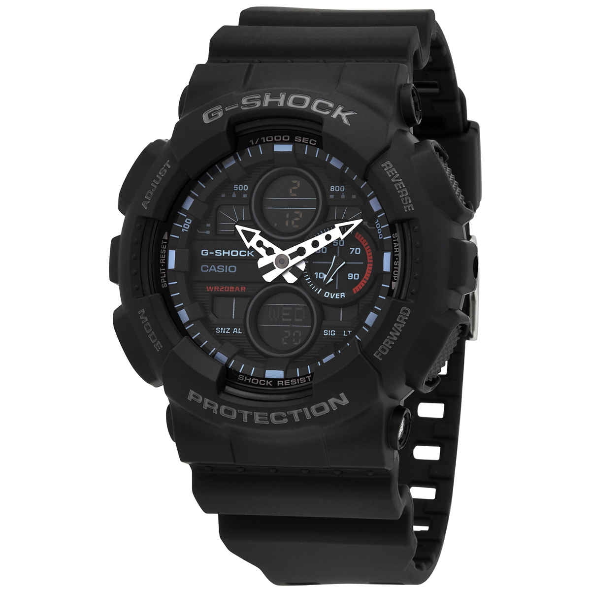 Casio G-Shock Alarm World Time Chronograph Quartz Analog-Digital Black ...