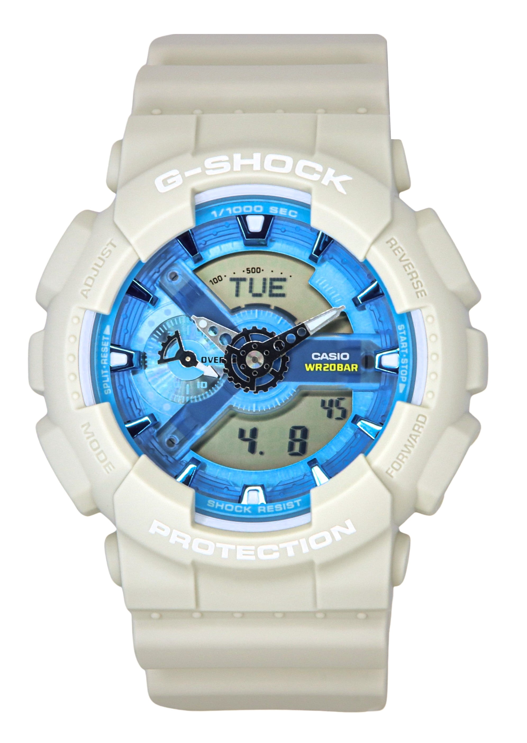 Casio G-Shock Analog-Digital Bio-Based Plastic Blue Dial Quartz GA ...