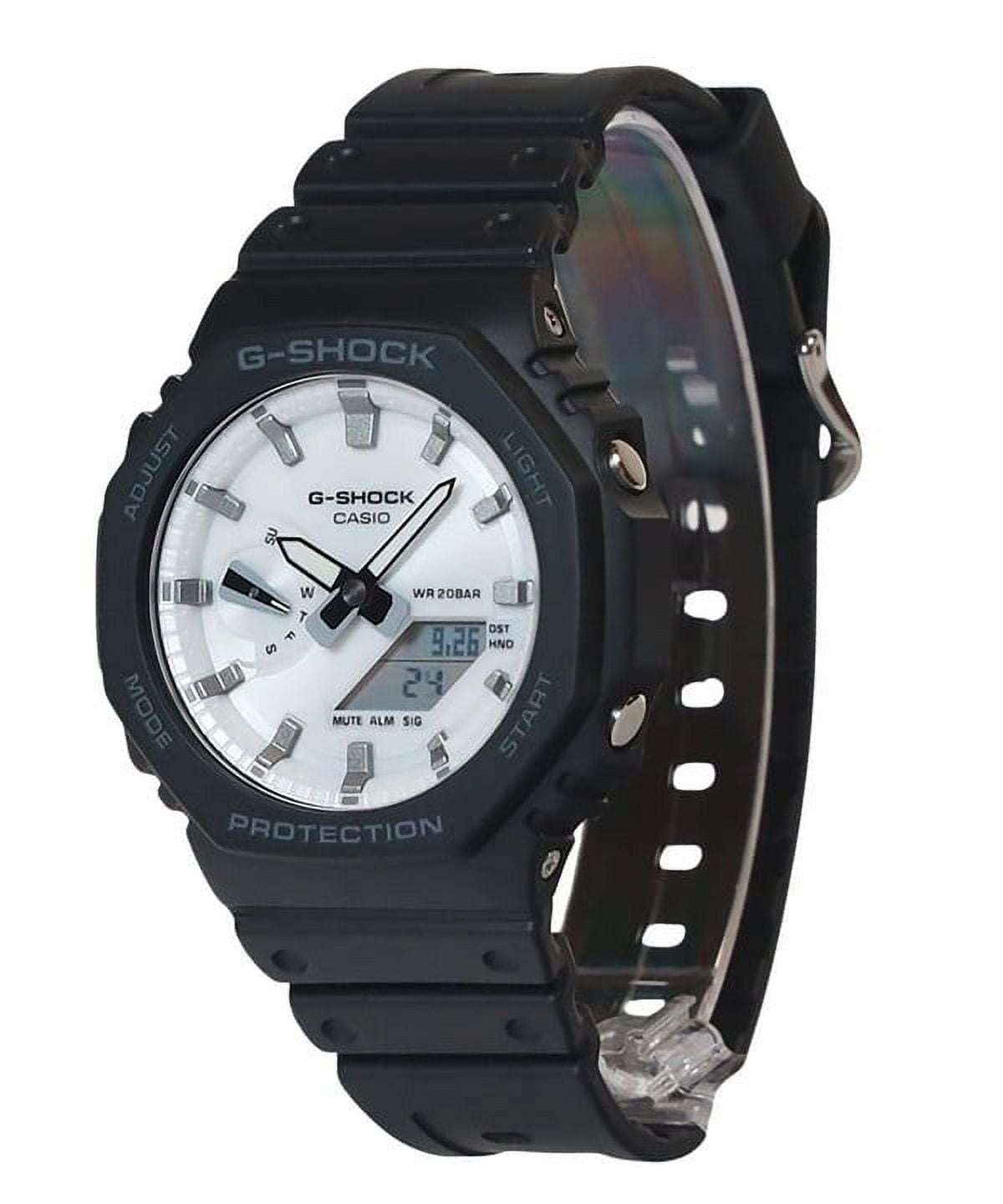 Casio G-Shock Analog Digital Bio-Based Resin Strap White Dial Quartz GA-2100WD-1A 200M Men's ...
