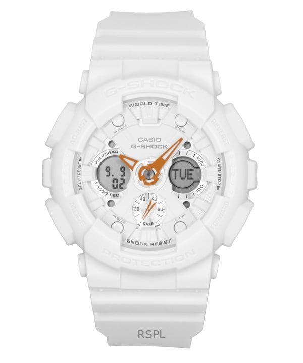 Casio G-Shock Analog Digital Bio-Based Resin White Dial Quartz GMA ...