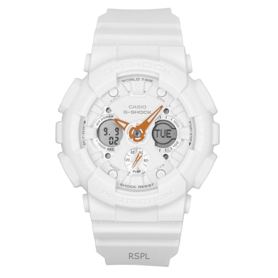 Casio G-Shock Analog Digital Bio-Based Resin White Dial Quartz GMA ...