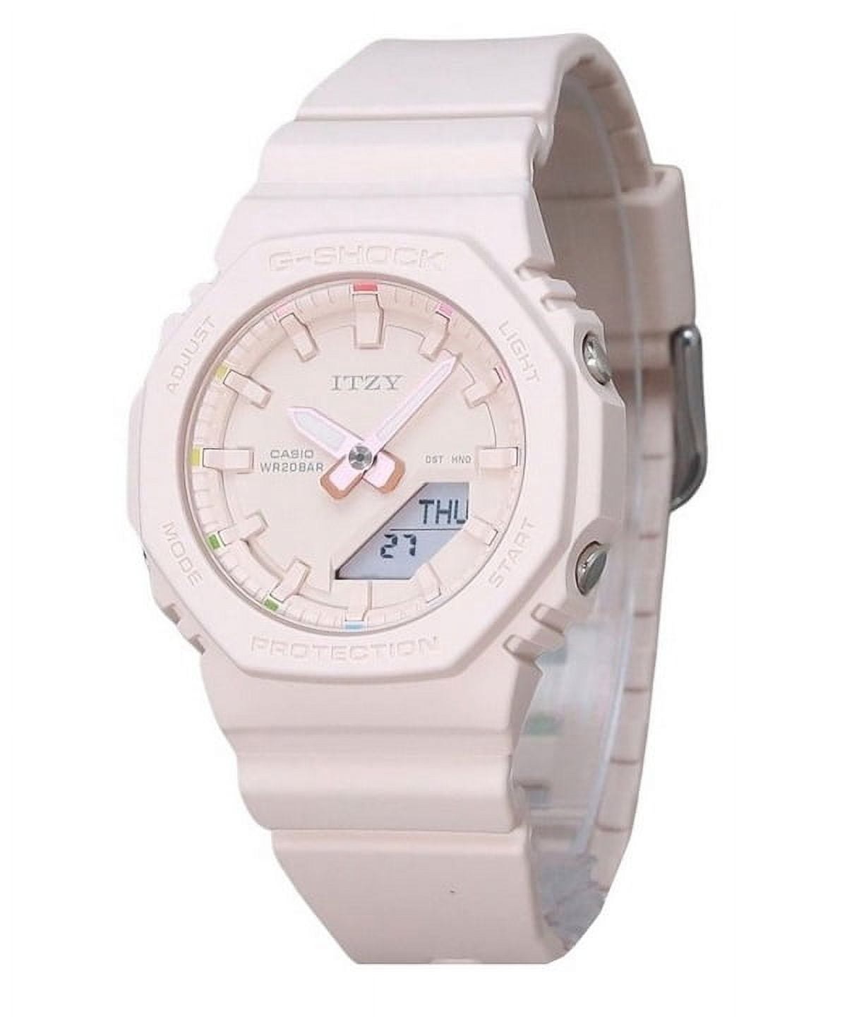 Casio G-Shock Analog Digital ITZY Collaboration Light Pink Dial Quartz ...