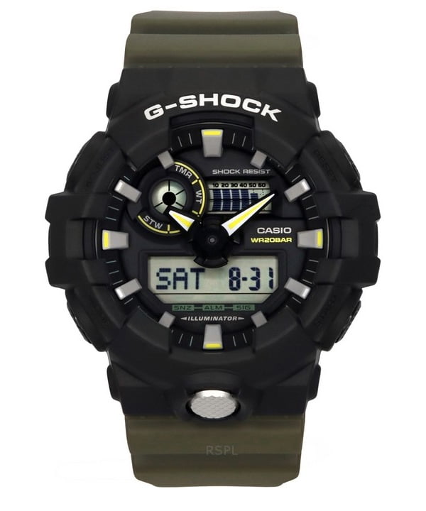 Casio G-Shock Analog Digital Resin Strap Black Dial Quartz GA-710TU-1A3 ...