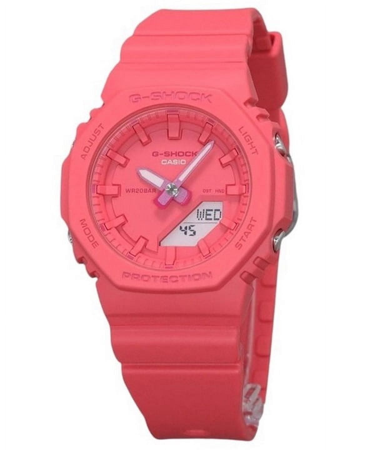 Casio G-Shock Analog Digital Resin Strap Pink Dial Quartz GMA-P2100-4A ...
