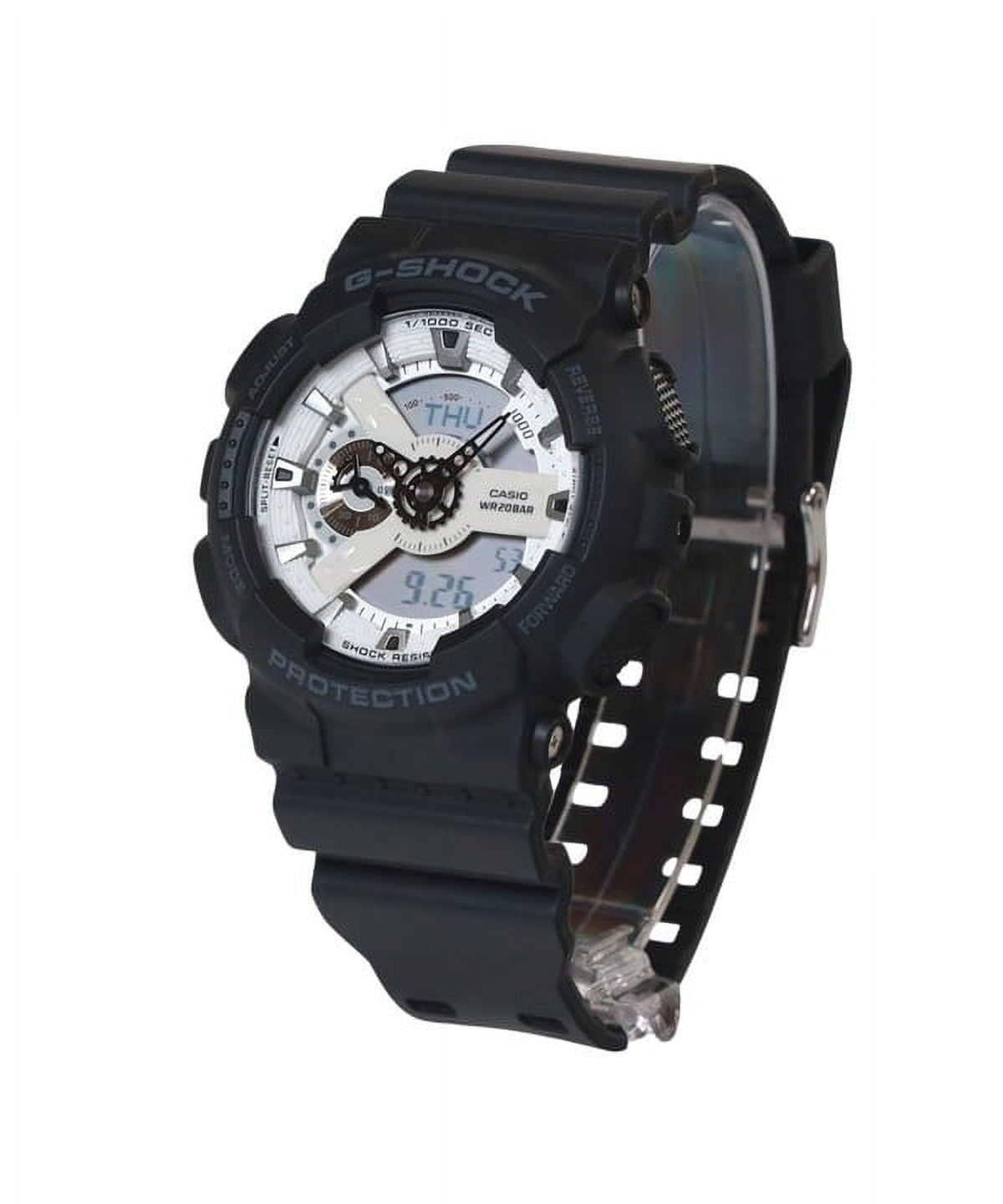 Casio G-Shock Analog Digital Resin Strap White Dial Quartz GA-110WD-1A ...