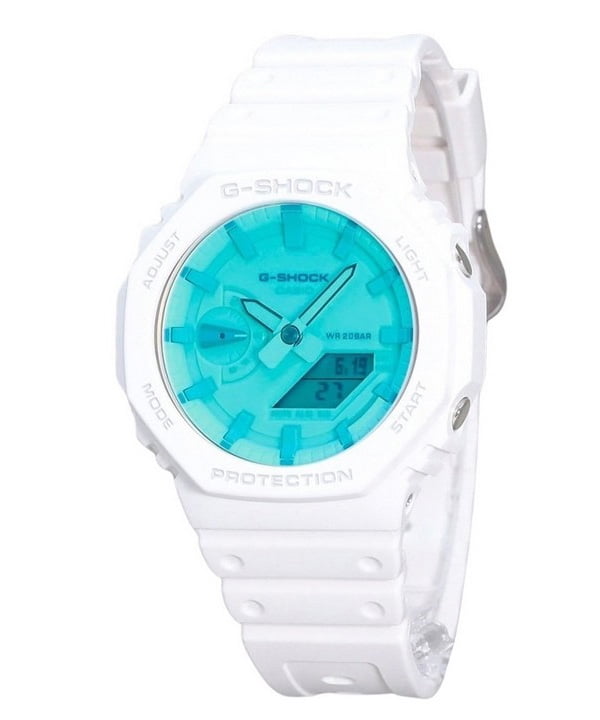 Casio G-Shock Analog Digital White Resin Strap Multicolor Dial Quartz ...