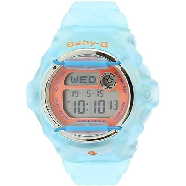 Casio G-Shock Baby-G BG169 Analog Resin Clear Turquoise Women's Watch ...