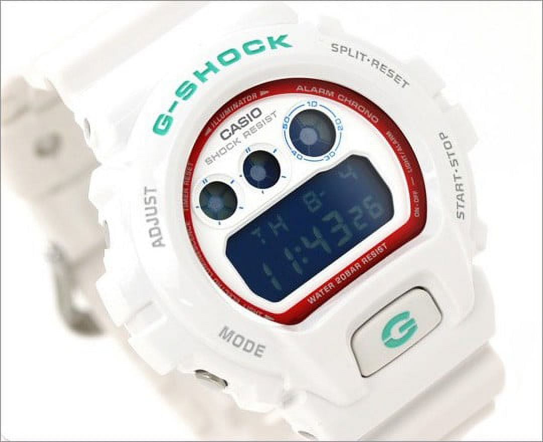 Casio G-Shock DW6900SN-7 Classic White Watch with Multi-Function Alarm ...
