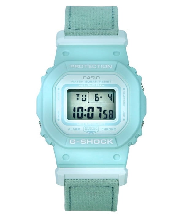 Casio G-Shock Digital Organic Blue Cloth Strap Bio-Based Resin Quartz ...