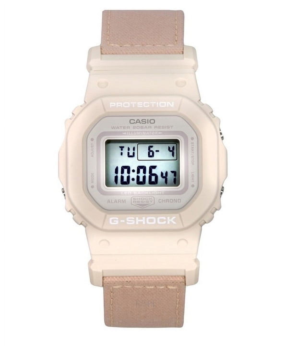 Casio G-Shock Digital Organic Pink Cloth Strap Bio-Based Resin Quartz ...