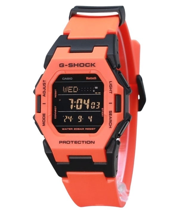 Casio G-Shock Digital Smartphone Link Bio-Based Orange Resin Strap ...