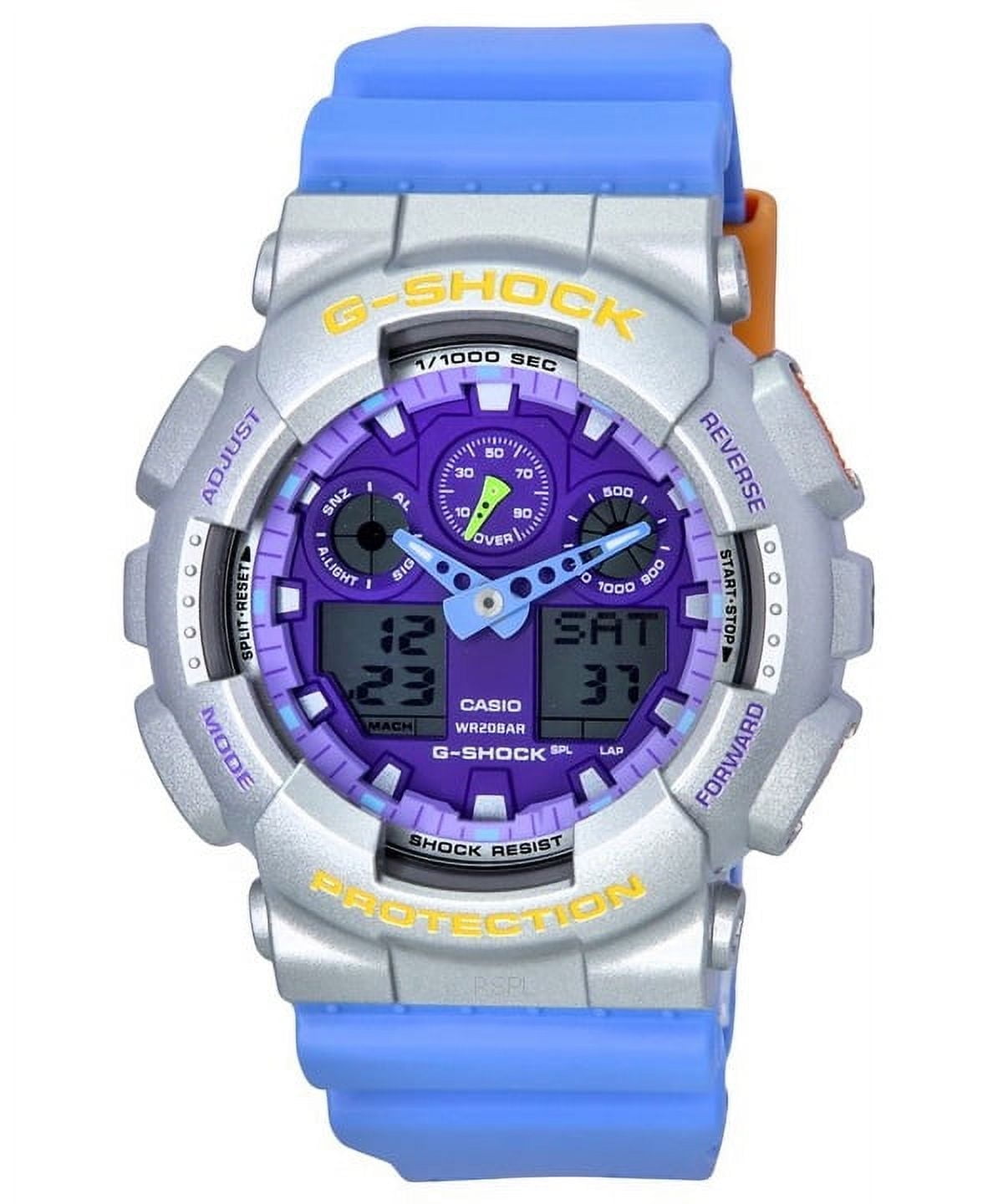 Casio G-Shock Euphoria Analog Digital Blue Resin Strap Purple Dial ...