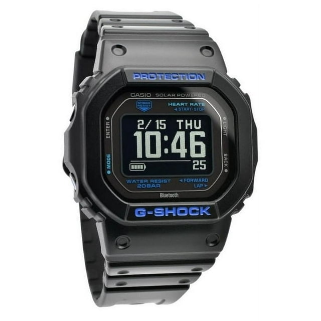 Casio G-Shock G-Squad Digital Smartphone Link Bluetooth Bio Based Resin Solar DW-H5600-1A2 200M ...