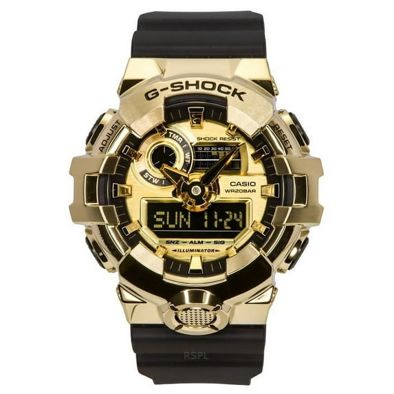 Casio G-Shock G-Steel Analog Digital Resin Strap Gold Dial Quartz GM-700G-9A 200M Men's Watch ...