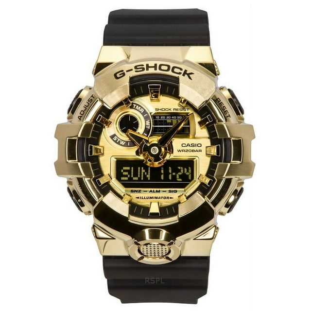 Casio G-Shock G-Steel Analog Digital Resin Strap Gold Dial Quartz GM-700G-9A 200M Men's Watch ...