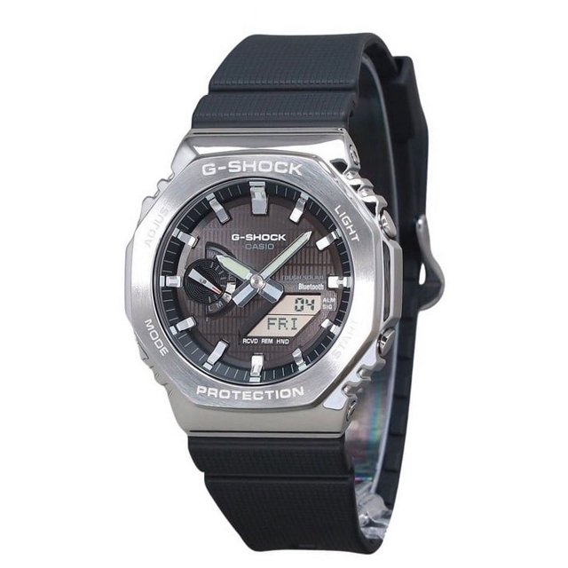 Casio G-Shock G-Steel Analog Digital Smartphone Link Bio Based Resin Black Dial Tough Solar GBM ...