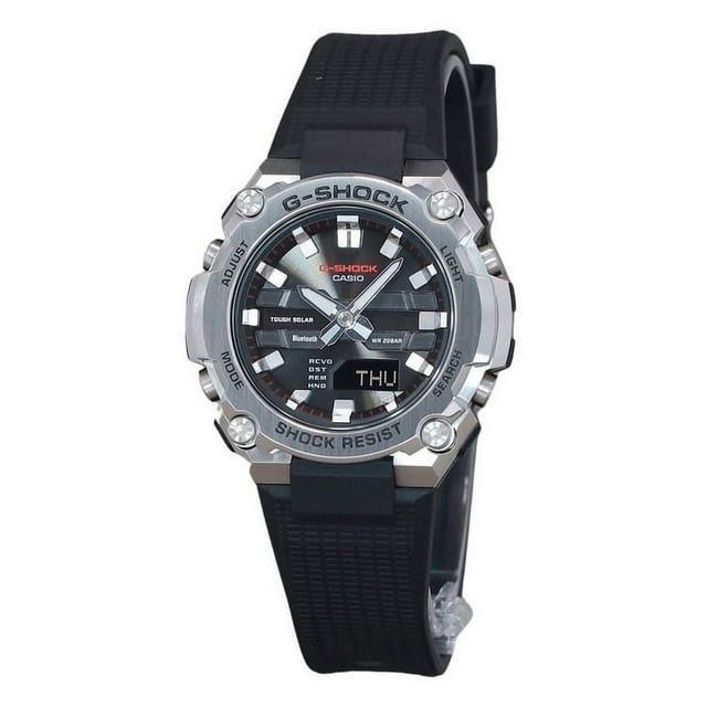 Casio G-Shock G-Steel Analog Digital Smartphone Link Bluetooth Black Dial Solar GST-B600-1A 200M ...