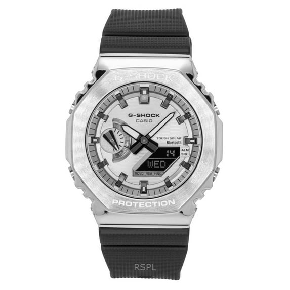 Casio G-Shock G-Steel Bio-Based Resin Strap Smartphone Link Analog Digital Grey Dial Solar GBM ...