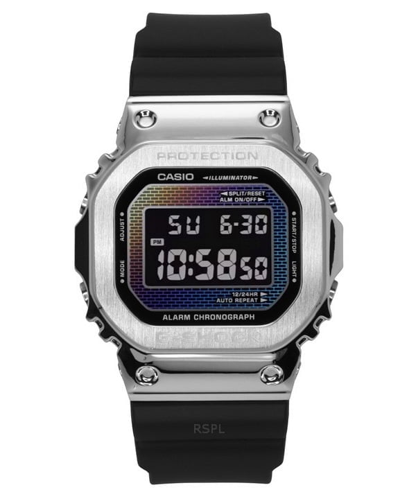 Casio G-Shock G-Steel Digital Rainbow Brick Wall Multicolor Dial Quartz ...