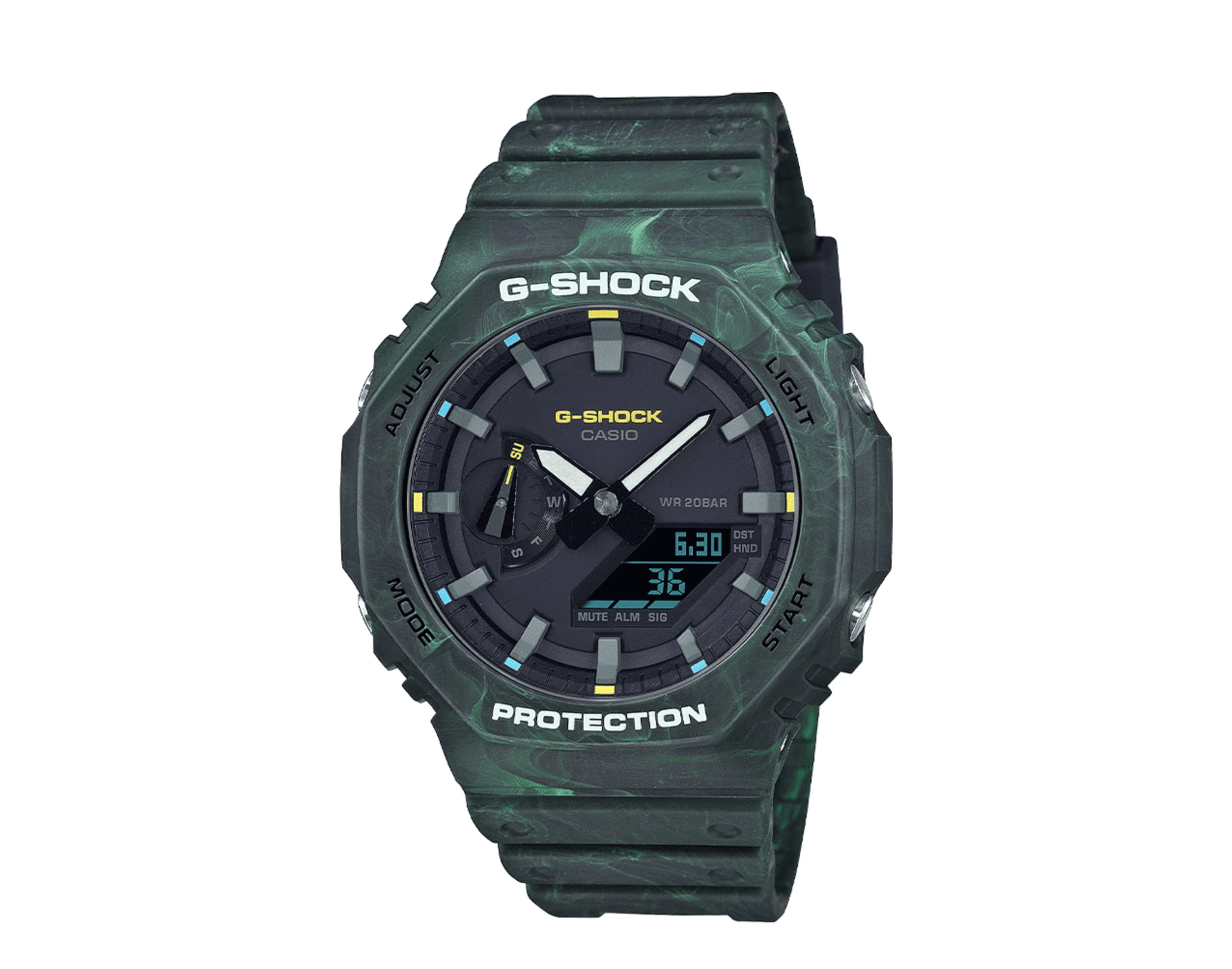 Casio G-Shock GA2100FR Mystic Forest Analog-Digital Carbon Resin Watch ...