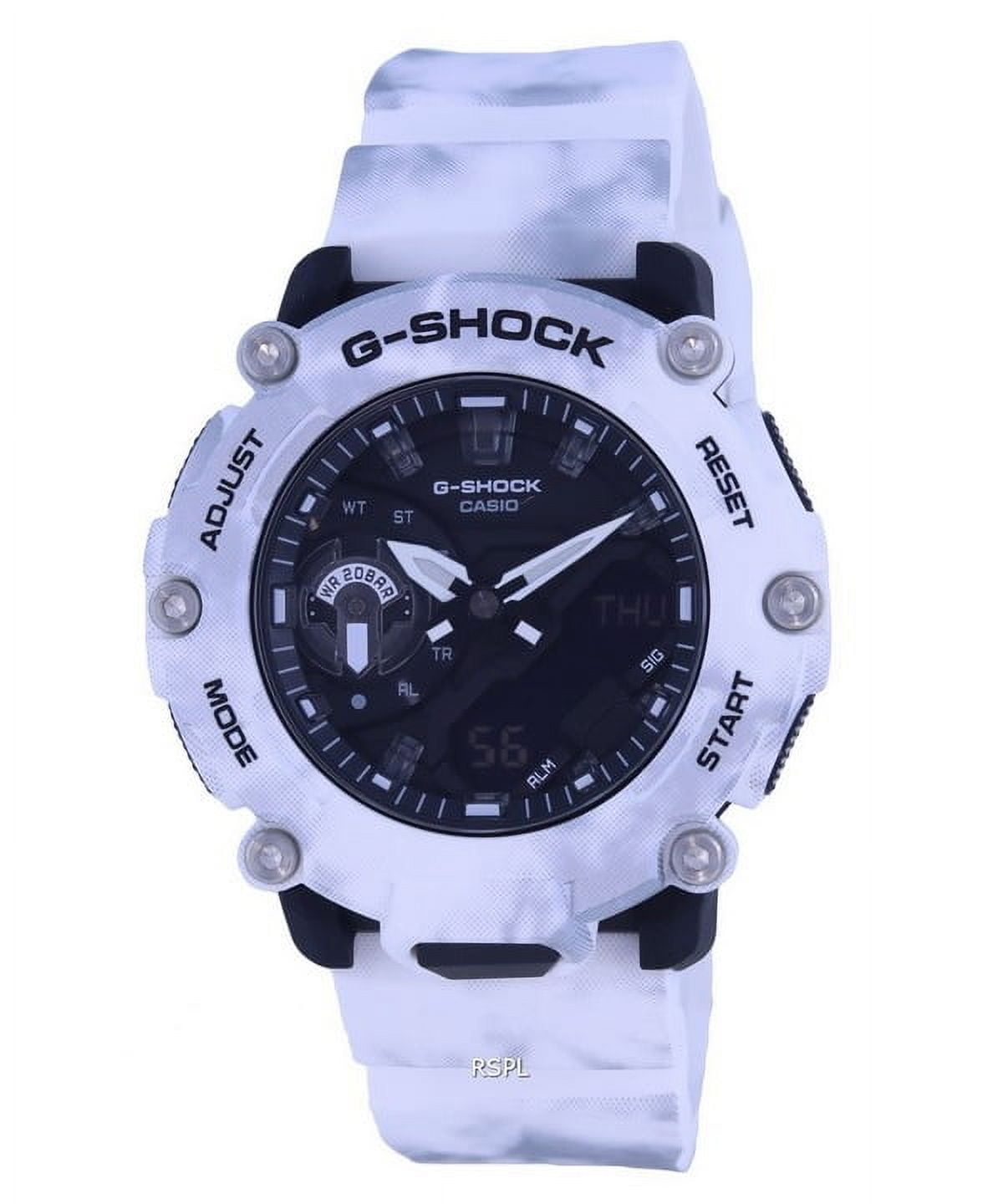 Casio G-Shock Grunge Snow Camouflage Analog Digital Quartz GA-2200GC-7A ...