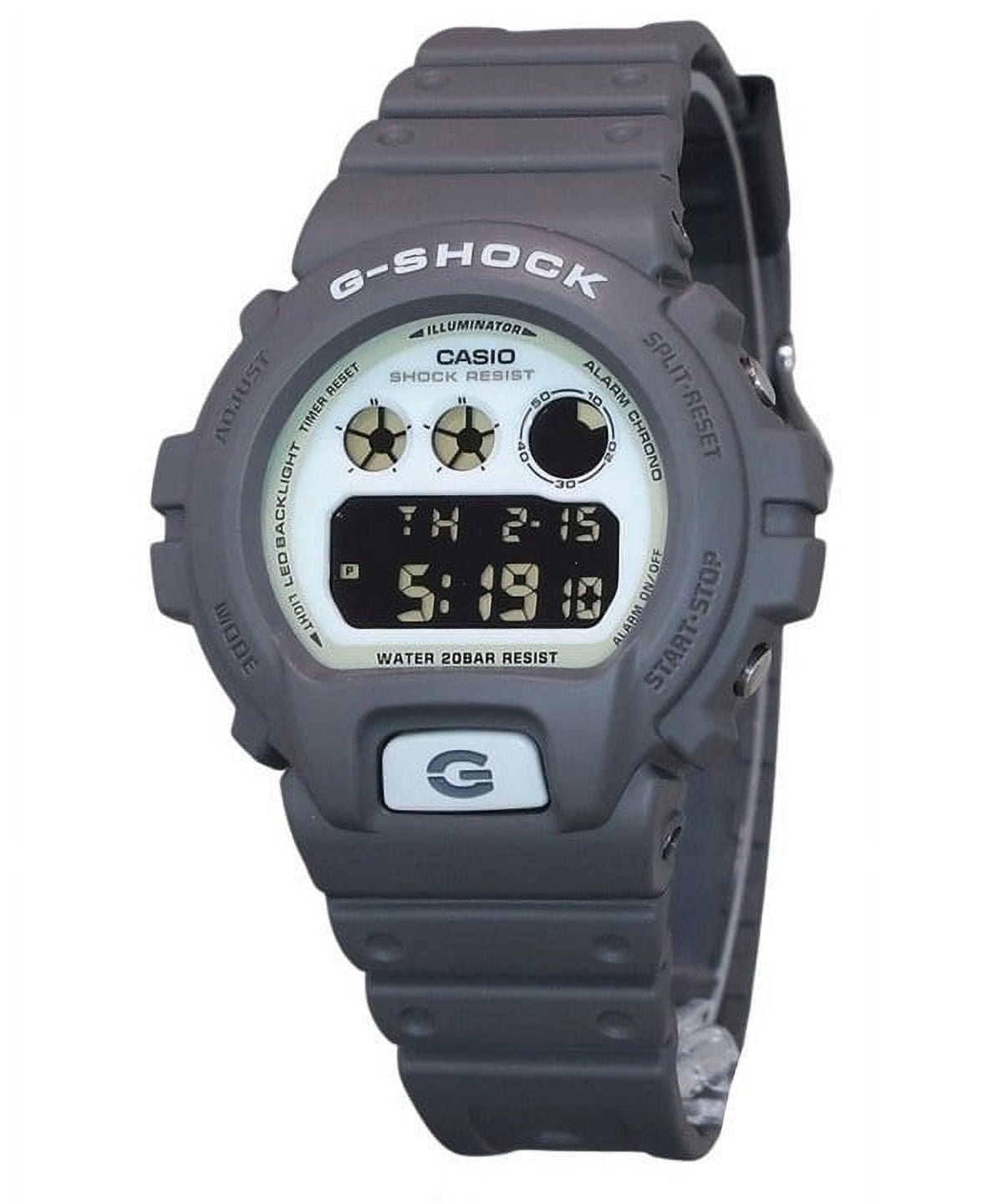 Casio G-Shock Hidden Glow Digital Resin Strap Quartz DW-6900HD-8 200M ...