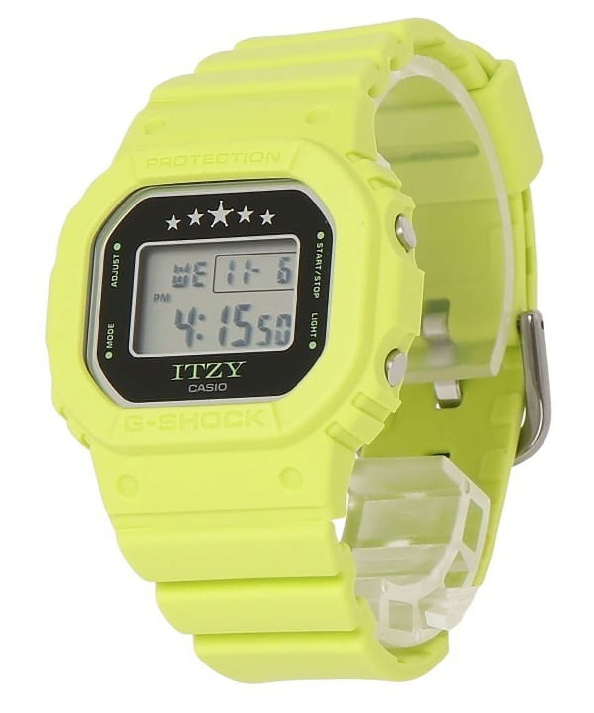 Casio G-Shock ITZY Collaboration Digital Green Bio-Based Resin Strap ...