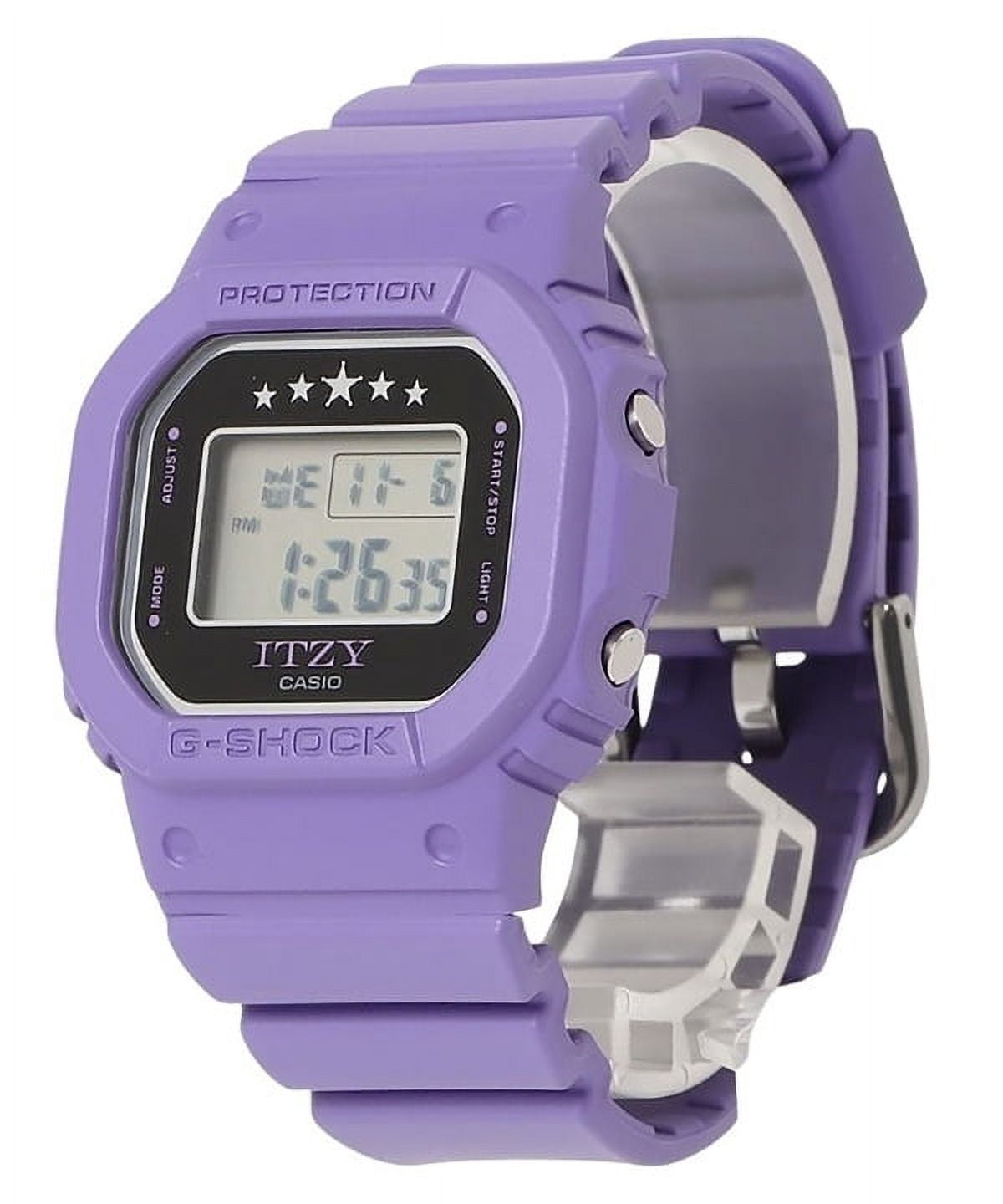 Casio G-Shock ITZY Collaboration Digital Violet Bio-Based Resin Strap ...