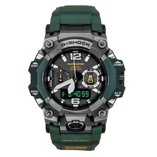 Casio G-Shock Master Of G-Land Mudmaster Analog Digital Smartphone Link Black Dial Solar GWG ...