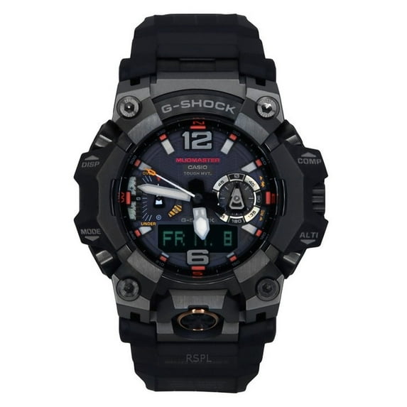 Casio G-Shock Master Of G-Land Mudmaster Analog Digital Smartphone Link Black Dial Solar GWG ...