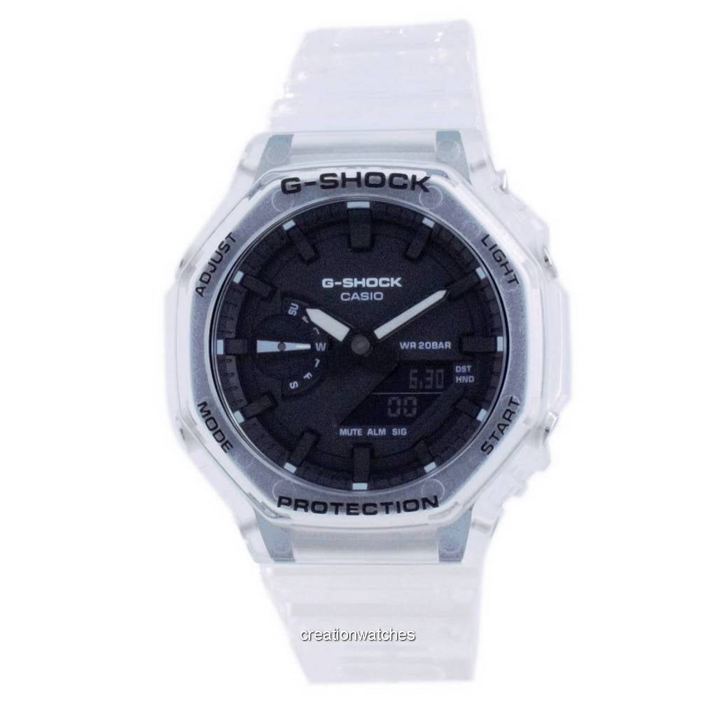 Casio G-Shock Skeleton Transparent Divers Watch, Analog Digital Quartz ...