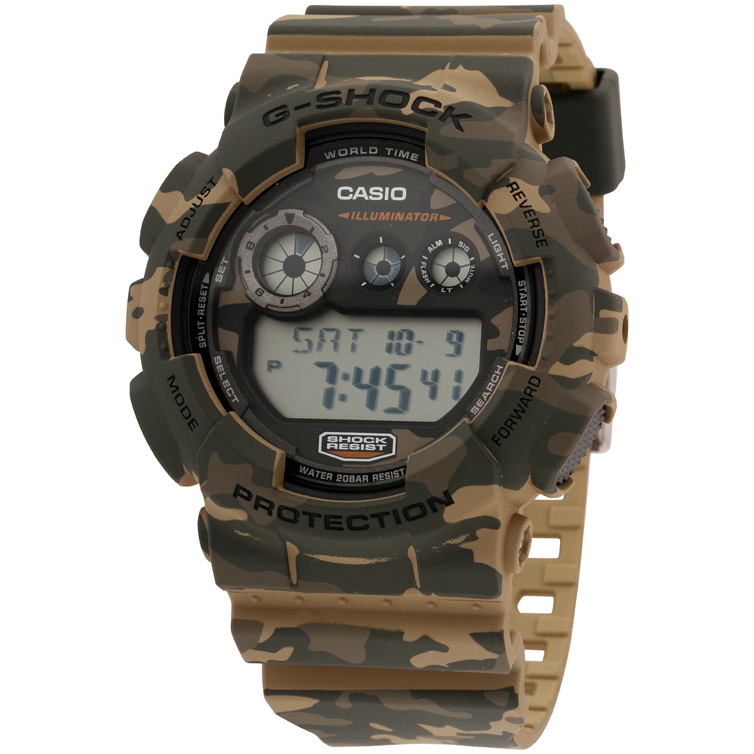 Casio Men's XL Series G-Shock Quartz 200M WR Shock Resistant Resin ...