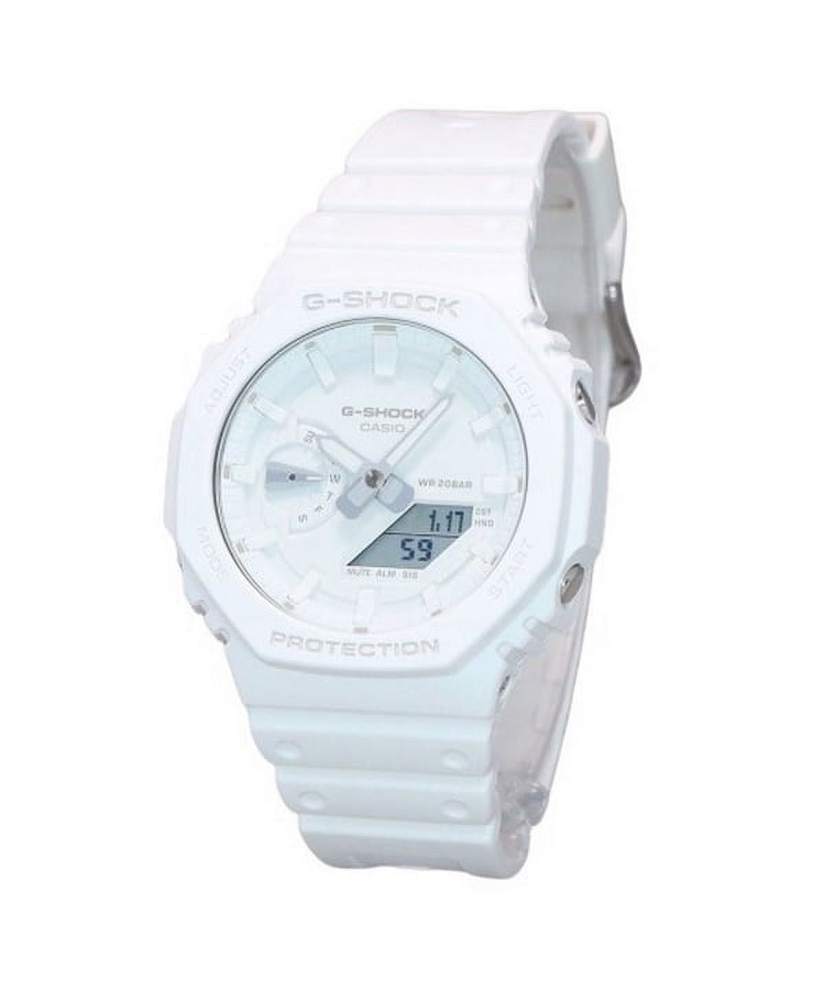 Casio G-Shock Tone-on-Tone Analog Digital Resin Strap White Dial Quartz ...