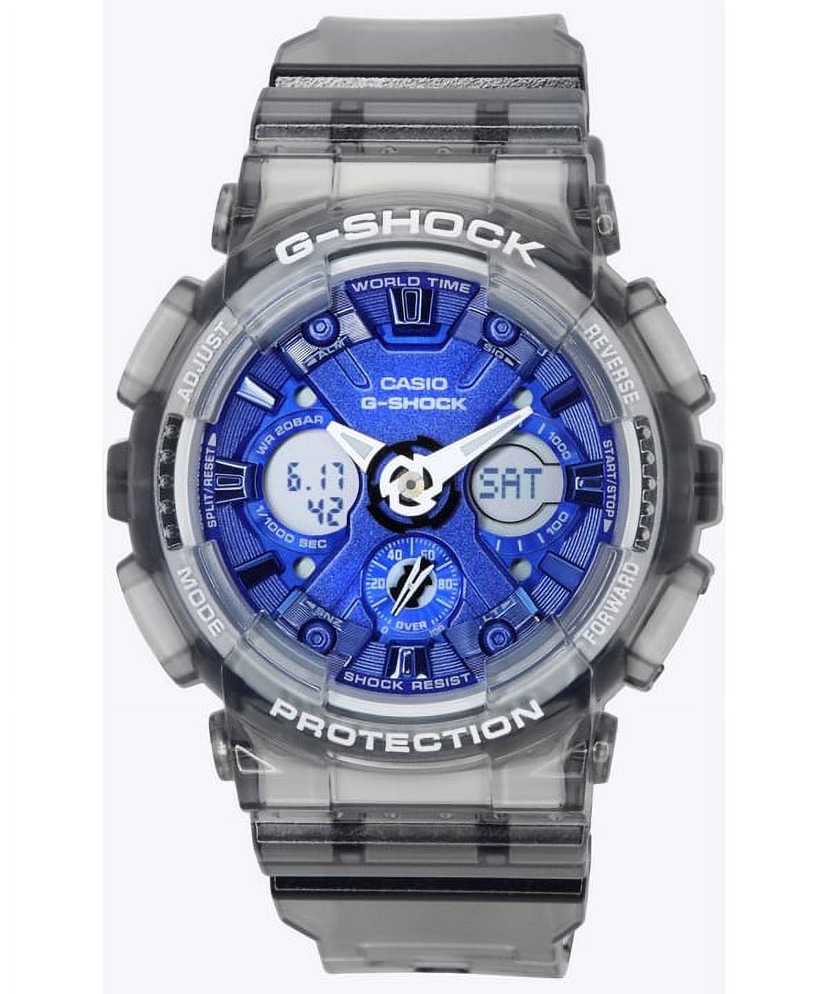 Casio G-Shock Translucent Gray Analog Digital Quartz GMA-S120TB-8A 200M ...