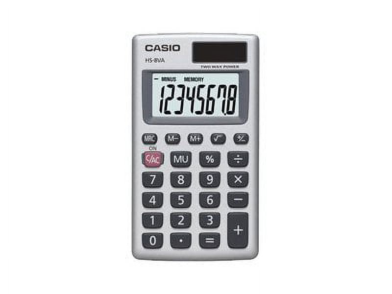 Casio HS8VA 8 Digit Basic Handheld Calculator - Walmart.com